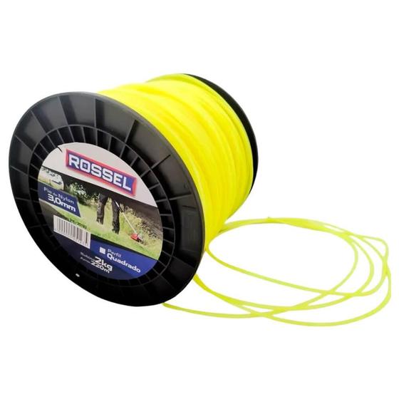 Bobina Fio Nylon Roçadeira 3mm Quadrado 2kg Profissional - Nacional ...