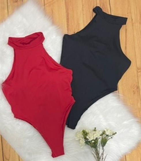 Body cavado gola alta com bojo - Filó Modas - Body Feminino - Magazine ...