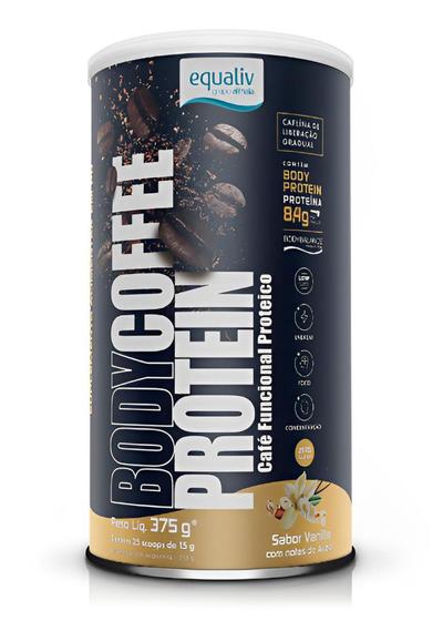 Body Coffee Protein Café Funcional Vanilla Lata 375g Equaliv - Bebida ...
