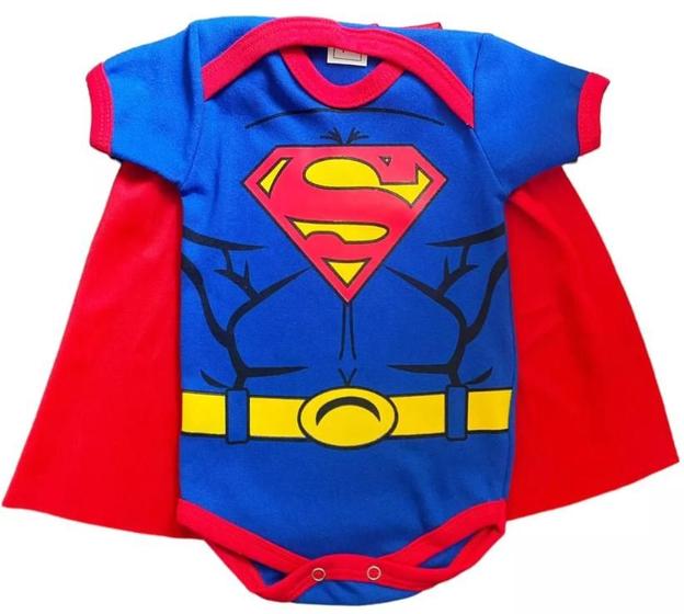 Body de Bebê Personalizado Temático Superman - Body Super Heróis - Body ...