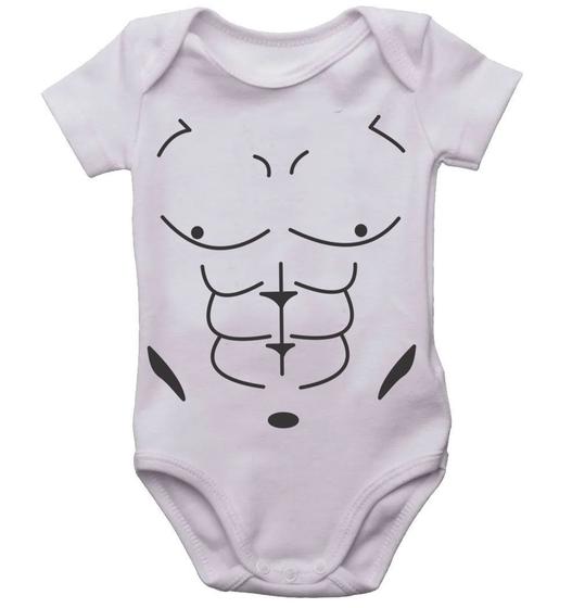Body infantil bebê maromba neném fortão roupinha de bebê - Mago das ...