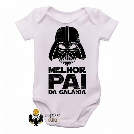 body nenê criança roupa bebê Darth Vader melhor pai da galaxia ...