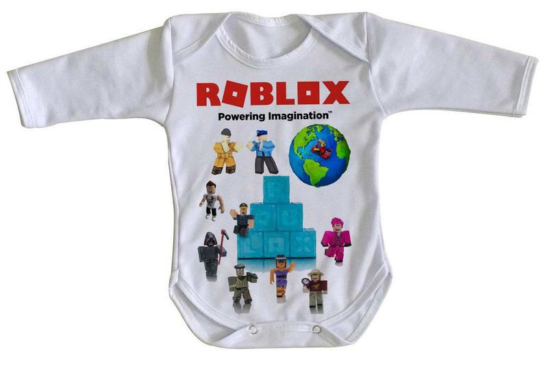 body nenê criança roupa bebê manga longa Roblox Turma game - Empório ...