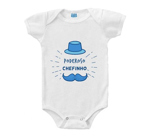 Body Para Bebê Poderoso Chefinho Chapéu E Bigode - LOJA BOBKIN - Body ...
