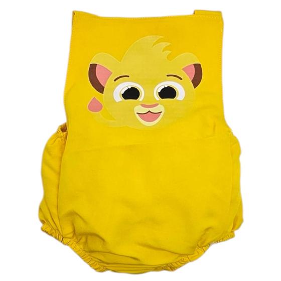 body romper Rick bolofofos leãozinho amarelo desenho roupinha de bebe ...