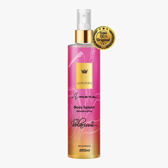 Body Splash Amora Pokoloka Perfumado 250 mL - Body Splash e Body Spray ...