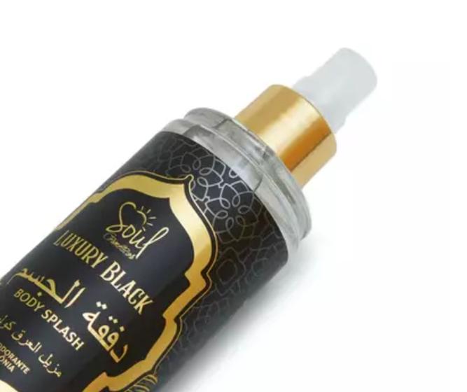 Body splash arabe luxury black 200 ml - soul - Soul cosméticos - Body ...
