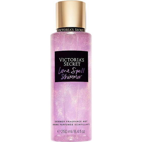 Body Splash Victorias Secret Love Spell Shimmer 250ml - Com Glitter ...