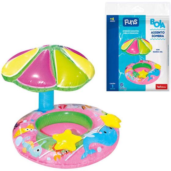 Boia / bote inflavel fralda com cobertura guarda sol 70cmø - WELLMIX ...