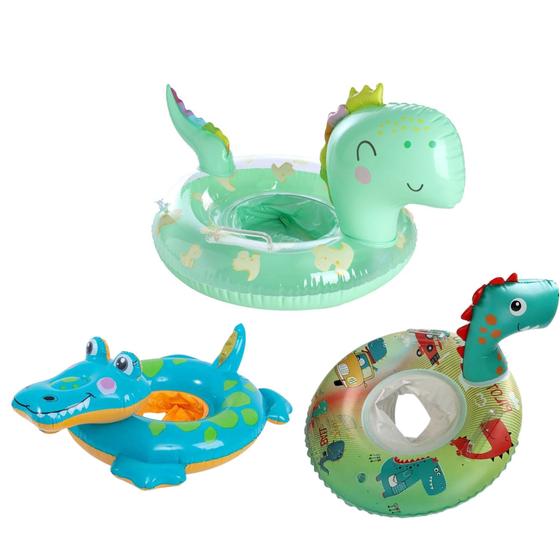 Boia Dinossauro Com Fralda Infantil Piscina Mar - LAJ.VARIEDADES - Boia ...