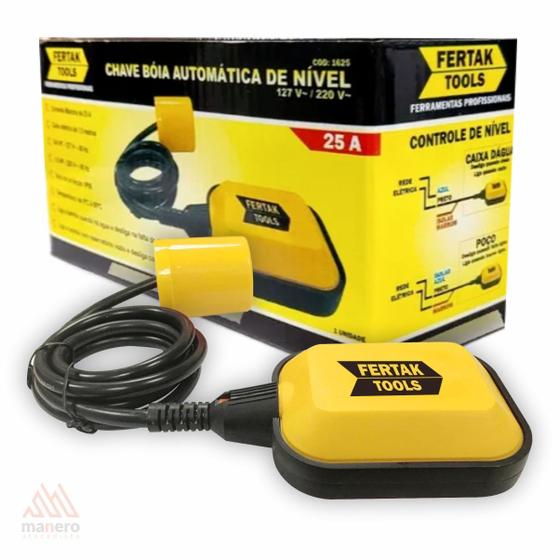 Boia Elétrica Automática Regulador Nível Caixa Água Poço 25A Fertak ...