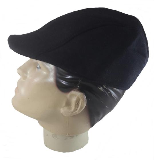 Boina Masculina Boné Estilo Inglesa Aba Sem Botão Preto - Ogwr - Boina ...