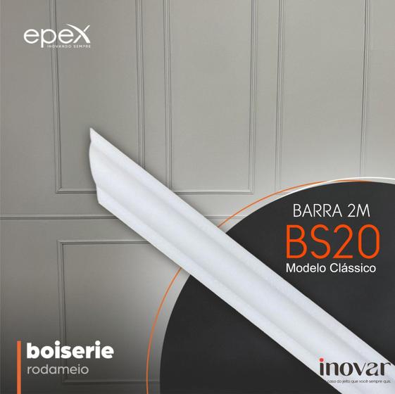 Boiserie Rodameio BS20 - 1PCT C/ 2 BARRAS DE 2 MTS - EPEX - Rodateto ...