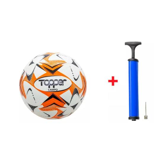 Bola De Futebol Campo Oficial Topper Original + Bomba - Bola de Futebol ...