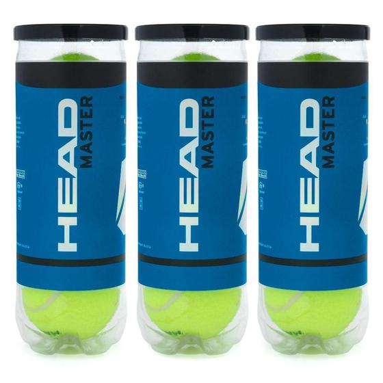 Bola de Tênis Head Master Pack com 3 tubos - Bola de Tênis - Magazine Luiza