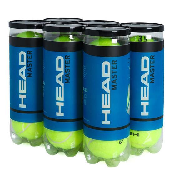 Bola de Tênis Head Master Pack com 6 Tubos - Bola de Tênis - Magazine Luiza