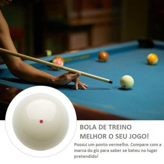 Bola de treino Bilhar Sinuca Ponto Vermelho Red Dot 54 mm - Rei dos ...