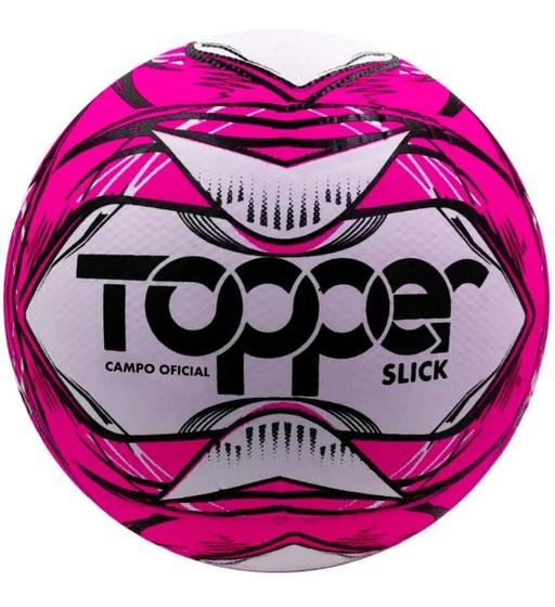 Bola Futebol Campo Oficial Topper Slick Rosa - Bola de Futebol ...