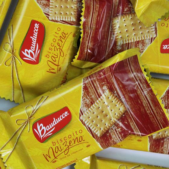 Bolacha Maizena Sachê 9g Bauducco Para Café da Manhã 100 Pacotes ...