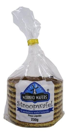 Bolacha Waffle Holandes Wafers Stroopwafel 230g - MOINHO WAFERS ...