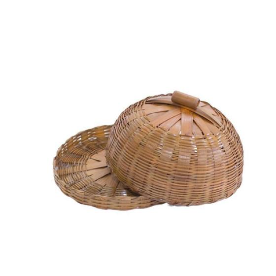 Boleira Artesanal De Bambu 18 X 30 X 30 Envernizada - Artesanatos 2 ...