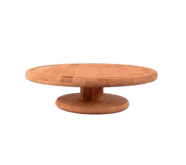 Boleira Bambu 27,5 Cm Yoi Com Pé Cozinha Completa Bolo Doce - Boleira ...