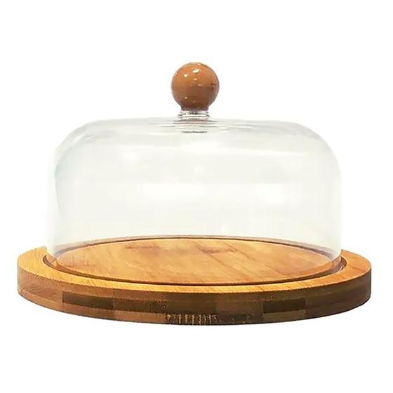 Boleira de Bambu com Tampa de Acrílico 28cm CO0533262 - Fratelli ...
