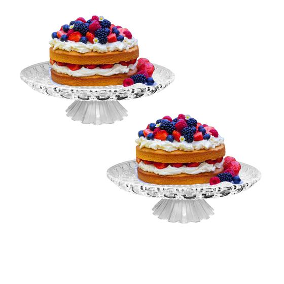 Boleira Redonda para Bolo e Pudim Cristal Média Transparente - 3g MOTI ...