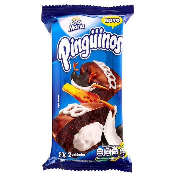 Bolinho Ana Maria Pinguinos Triplo 80g - Pullman - Bolo / Bolinho ...