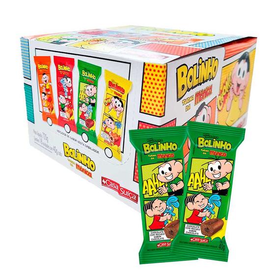 Bolinho Chocolate com Recheio Chocolate Turma da Mônica 40g c/18 - Casa ...