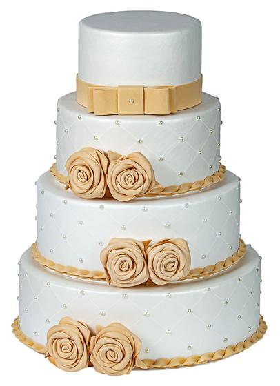 Bolo Fake 4 Bases Branco Com Creme Moldado No Eva Sem Emenda - All Xz ...