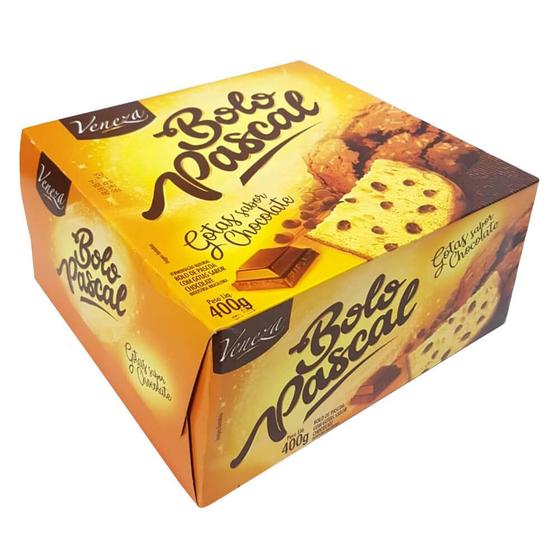 Bolo Pascal Gotas Chocolate 400g - Veneza - Colomba Pascal - Magazine Luiza