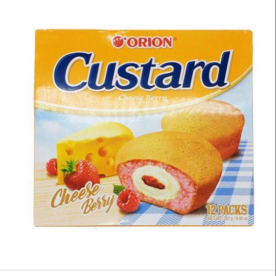 Bolo Sabor Queijo Com Frutas Vermelhas Custard Orion 282 G - Bolo ...