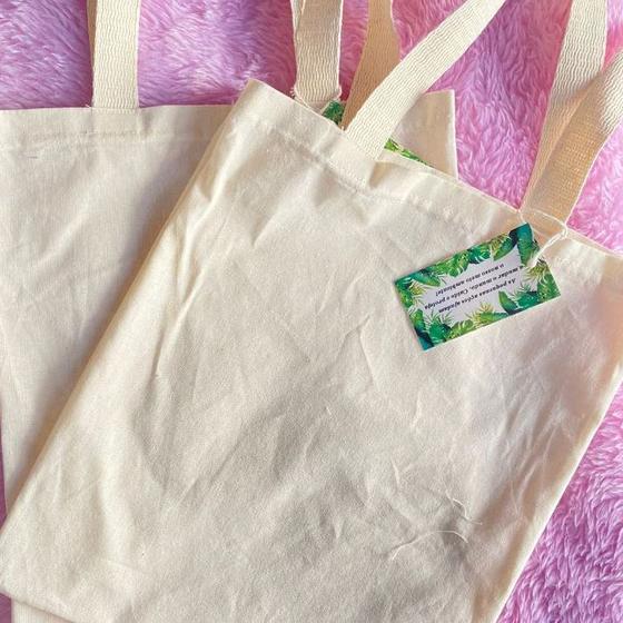 Bolsa ecológica Ecobag Lisa - Diversos tamanhos 100% algodão - T2Click - Sacola Ecológica ...