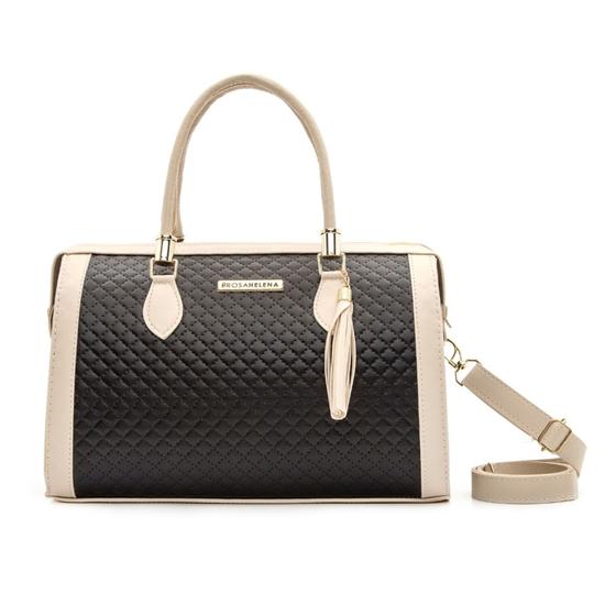 Bolsa Feminina Baú Média Alça Removível Chique - Rosa Helena - Bolsas ...