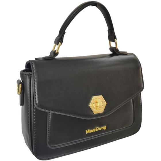 Bolsa Feminina Napa Preta Miss Dong Transversal - ANABELLA - Bolsas ...