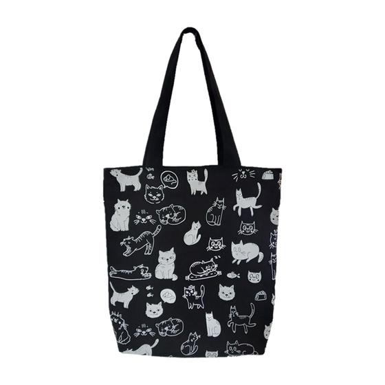 Bolsa Gatinhos Gato Ecobag Sacola Feminina 100% Algodão Novidade - DB - Sacola Ecológica ...
