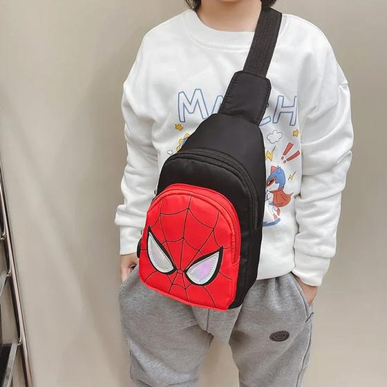Bolsa Infantil Shoulder Bag Alça Transversal Pochete Homem Aranha ...
