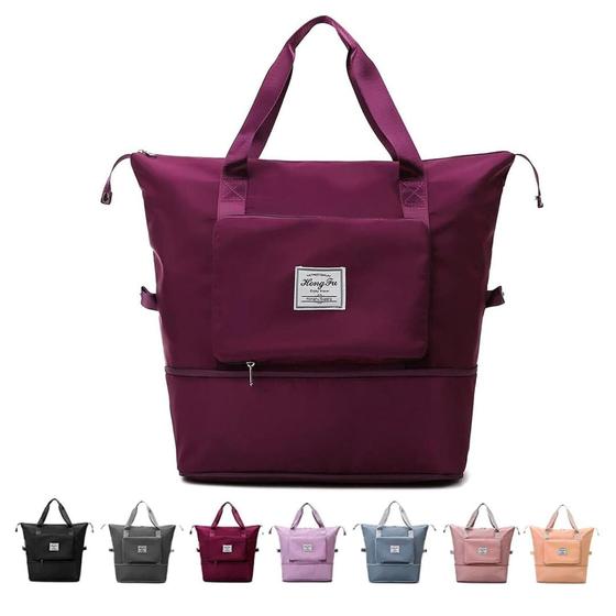 Bolsa Mala De Viagem Multifuncional Dobrável Impermeável Grande - Hong ...