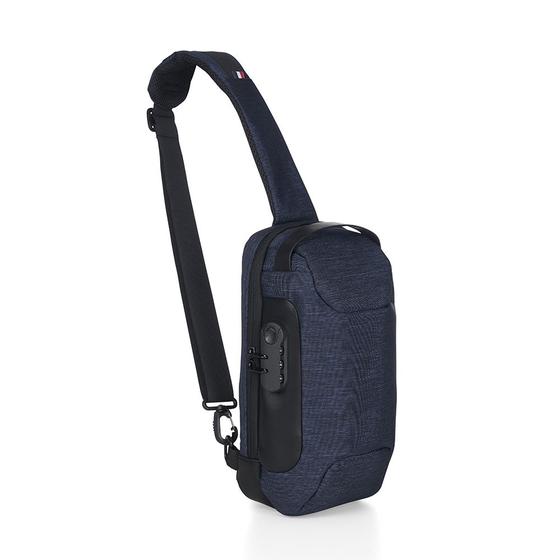 Bolsa Mochila Masculina Diagonal Transversal Ombro - Azul - ARN ...