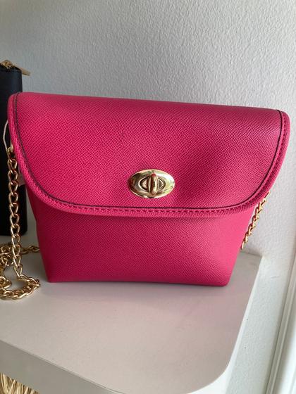 Bolsa rosa em couro wj - Bolsas - Magazine Luiza