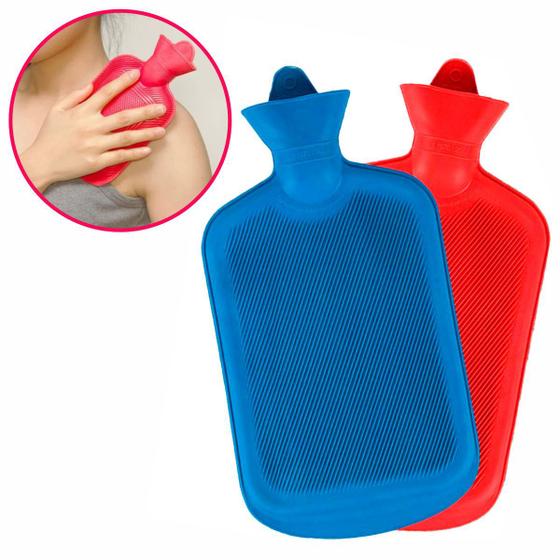 Bolsa Térmica Compressa Água Quente Fria Borracha Cólica Dor Sinusite ...