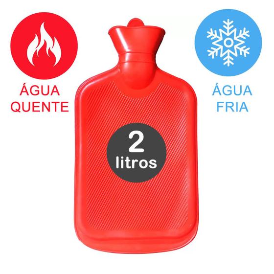 Bolsa térmica compressa água quente fria gelada dores 2lt - Rio Tijucas ...