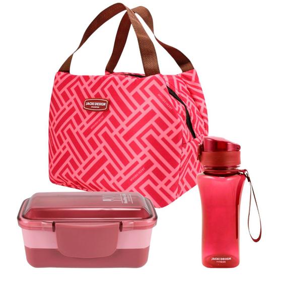 Bolsa Térmica Fresh Com Marmita Concept e Garrafa Fitness - Jacki ...