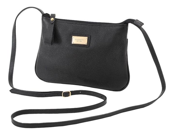 Bolsa Transversal Feminina Zíper Couro Legítimo Mariart 199 - Bolsas ...