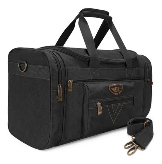 Bolsa Viagem Lona Reforçada Kvn Mala Mão Bordo Transversal - Mala de ...