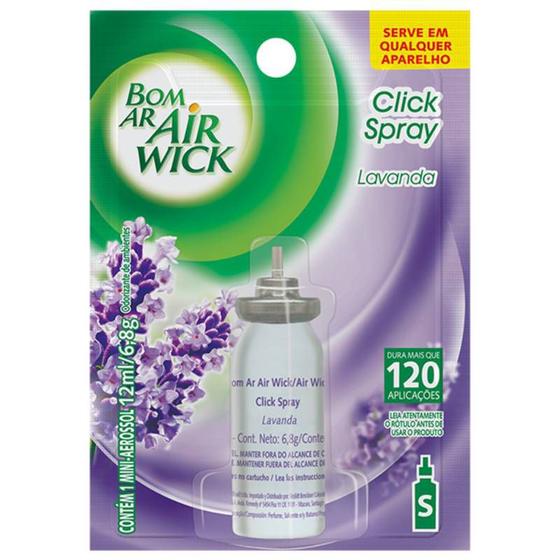 Bom ar click spray lavanda refil 12 ml - Refil para Odorizador e ...