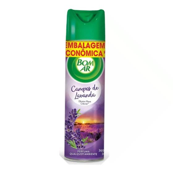 Bom Ar Spray Air Wick Aromatizante de Ambientes Cheirinho Lavanda 360ml ...