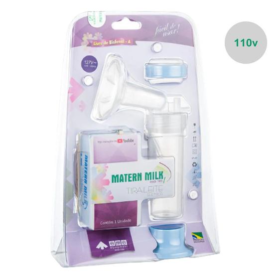 Bomba De Amamentação Elétrica Blister Matern Milk Azul 110v - No Magalu ...