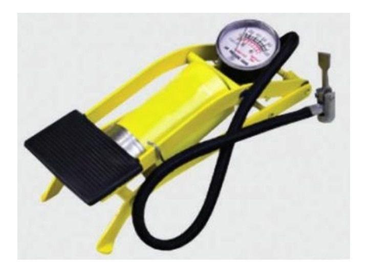 Bomba de Ar Alta Pressão Pedal Encher Pneu Moto Bicicleta - Aço Forte ...